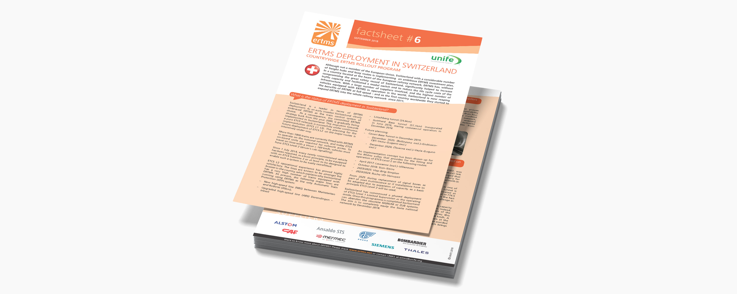 Ertms Deployment In Switzerland Ertms